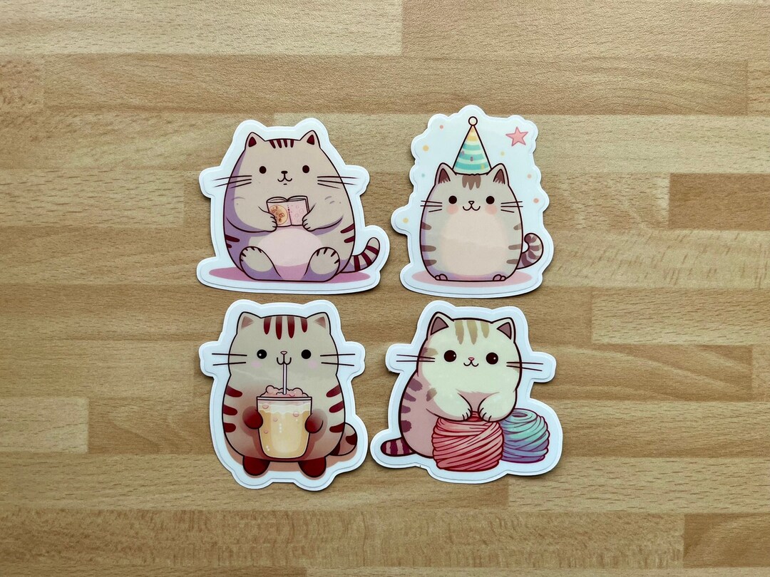 Kawaii Cats - Sticker Set 2. - Etsy