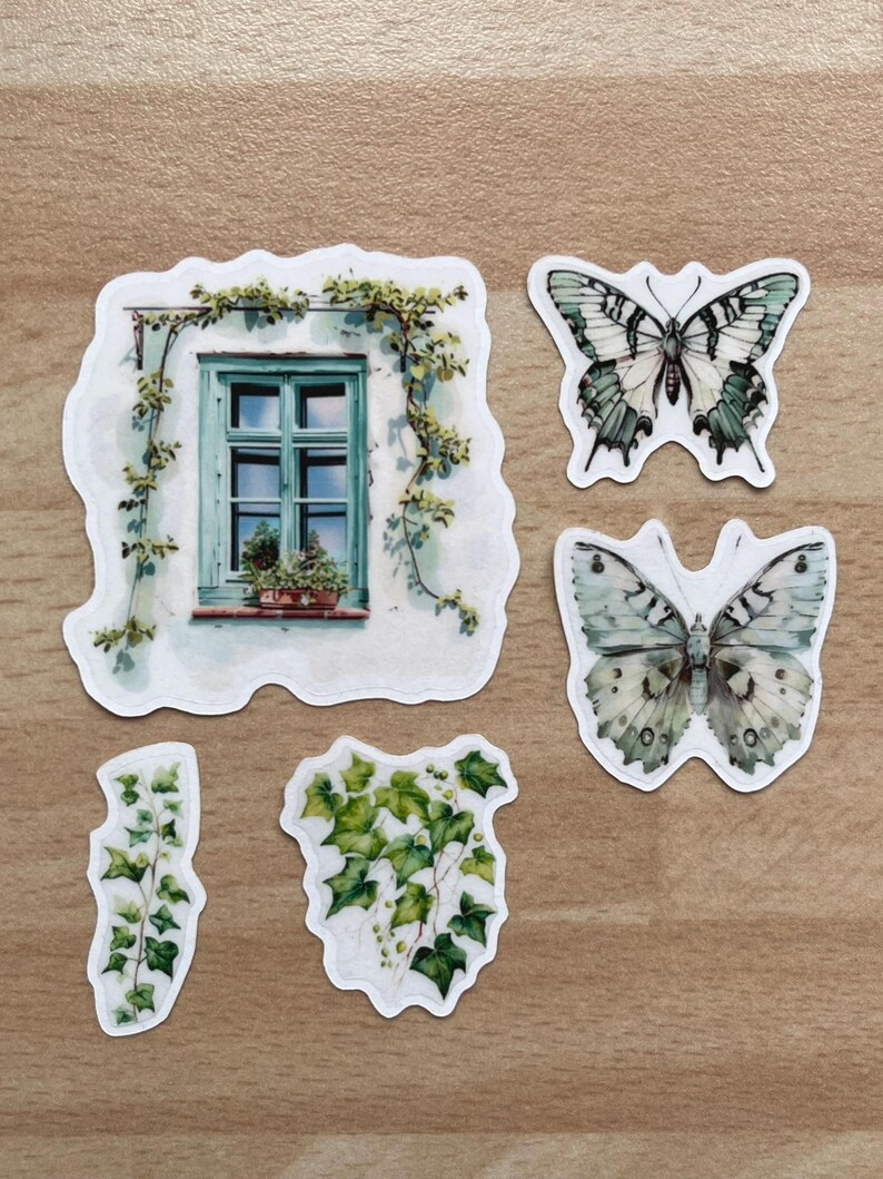 Cottagecore Sticker Set 1. - 22 Pcs Clear Transparent Vinyl Stickers - Etsy