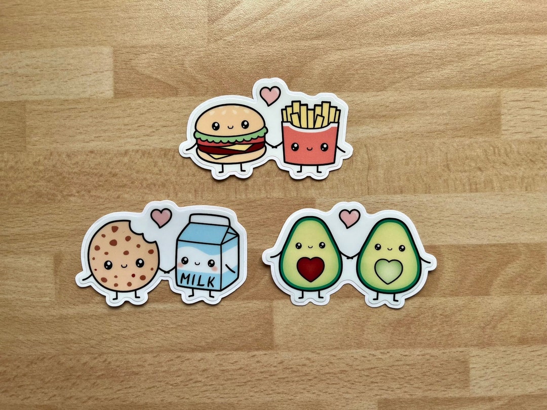 Cute Kawaii Food Buddies Sticker Set 1. - Etsy