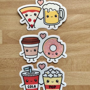 Cute Kawaii Food Buddies Sticker Set 2. - Etsy