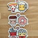 Cute Kawaii Food Buddies Sticker Set 2. - Etsy