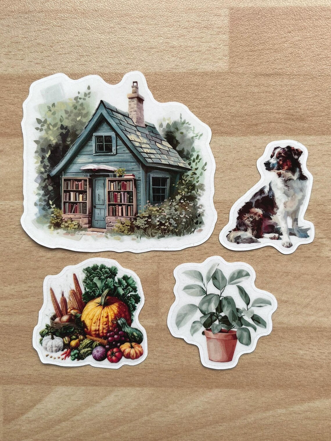 Cottagecore Sticker Set 1. - 22 Pcs Clear Transparent Vinyl Stickers - Etsy