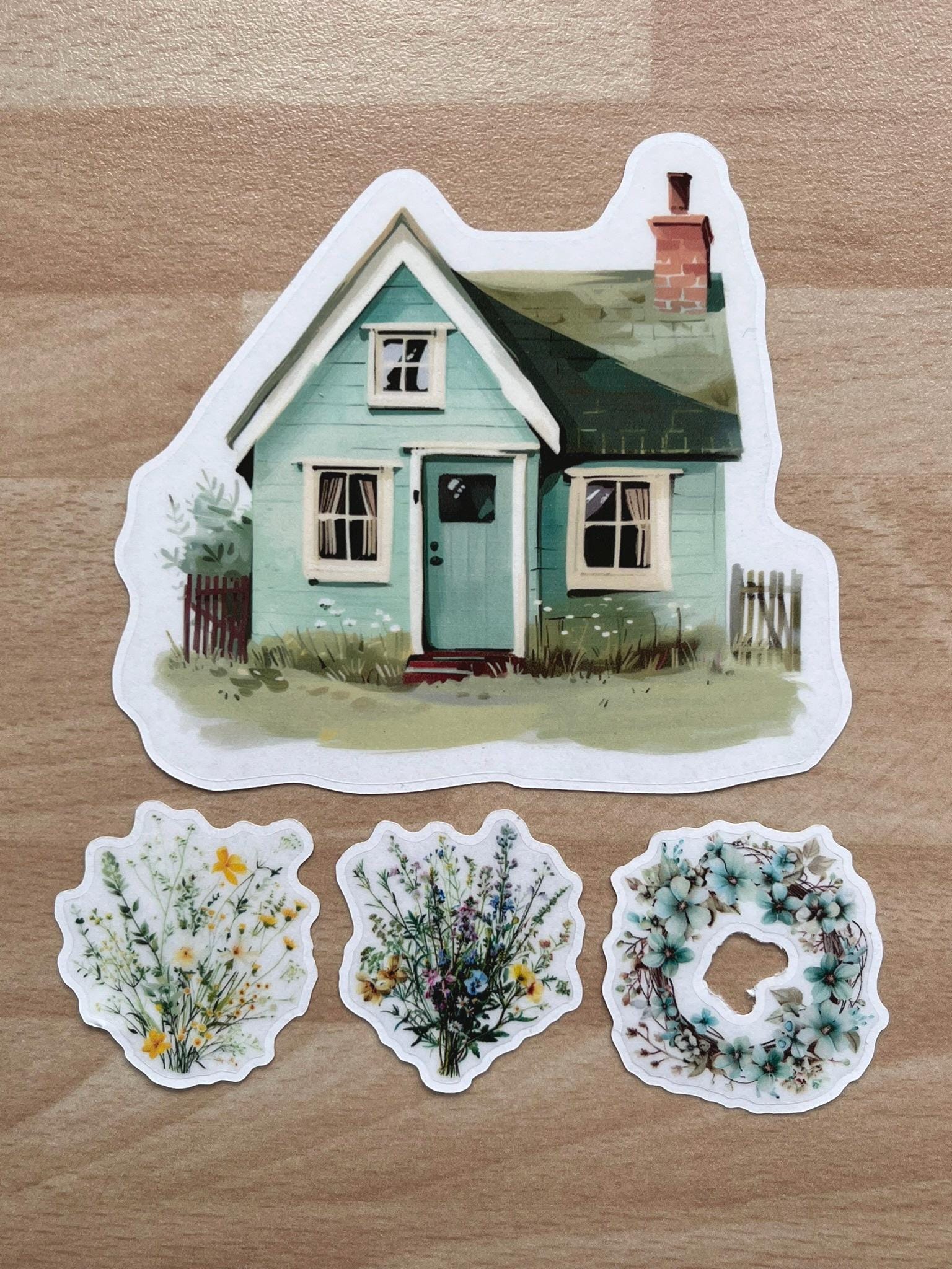 Cottagecore Sticker Set 1. - 22 Pcs Clear Transparent Vinyl Stickers - Etsy