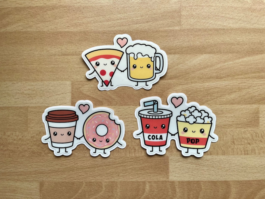 Cute Kawaii Food Buddies Sticker Set 2. - Etsy