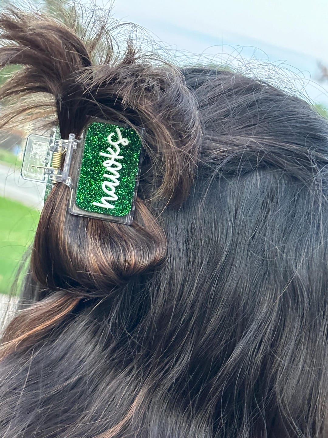 Customizable Hair Clips Womens and Kids Hair Accessories Glitter Name ...