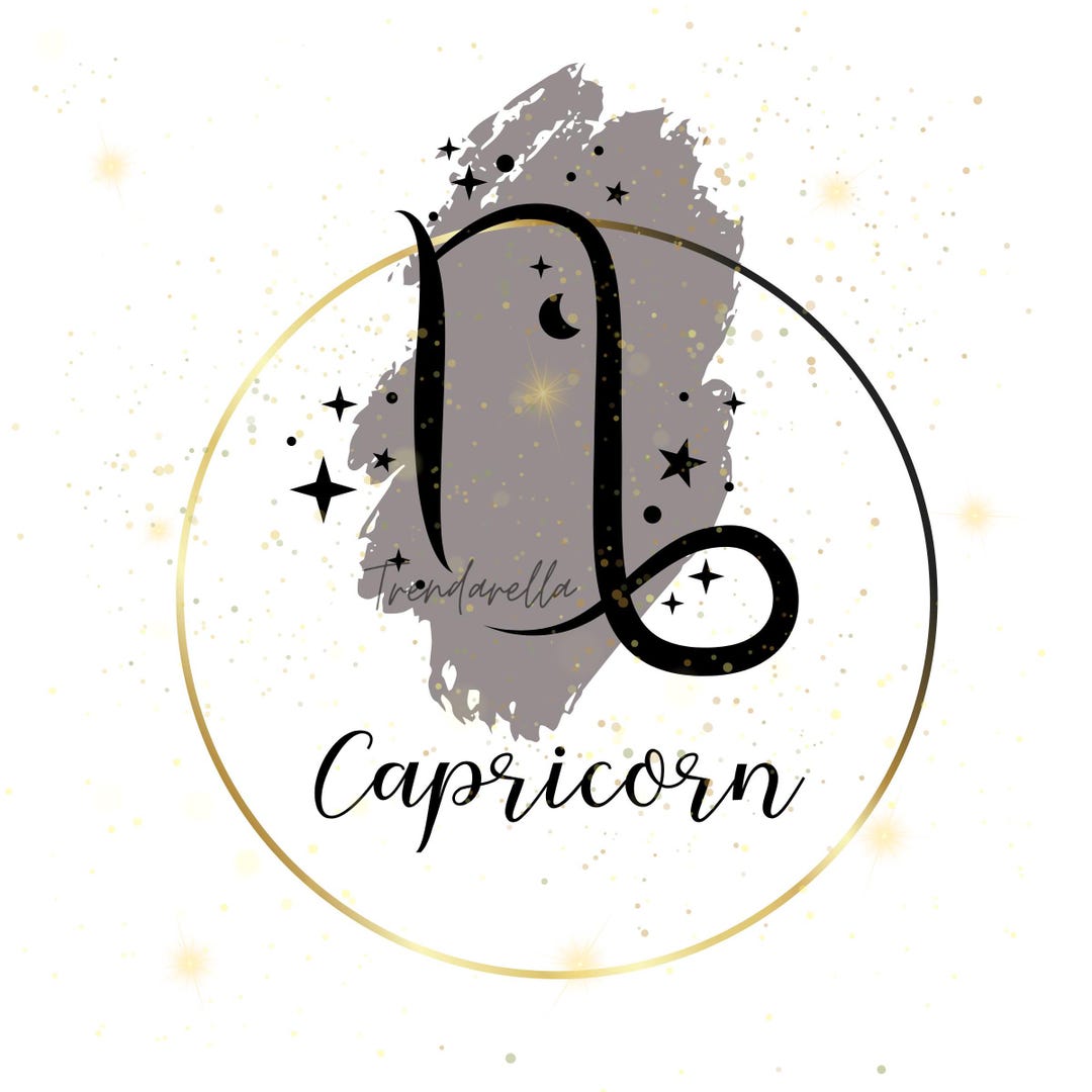 Capricorn - PNG & SVG File, Astrological Sign, High-resolution, Artsy ...
