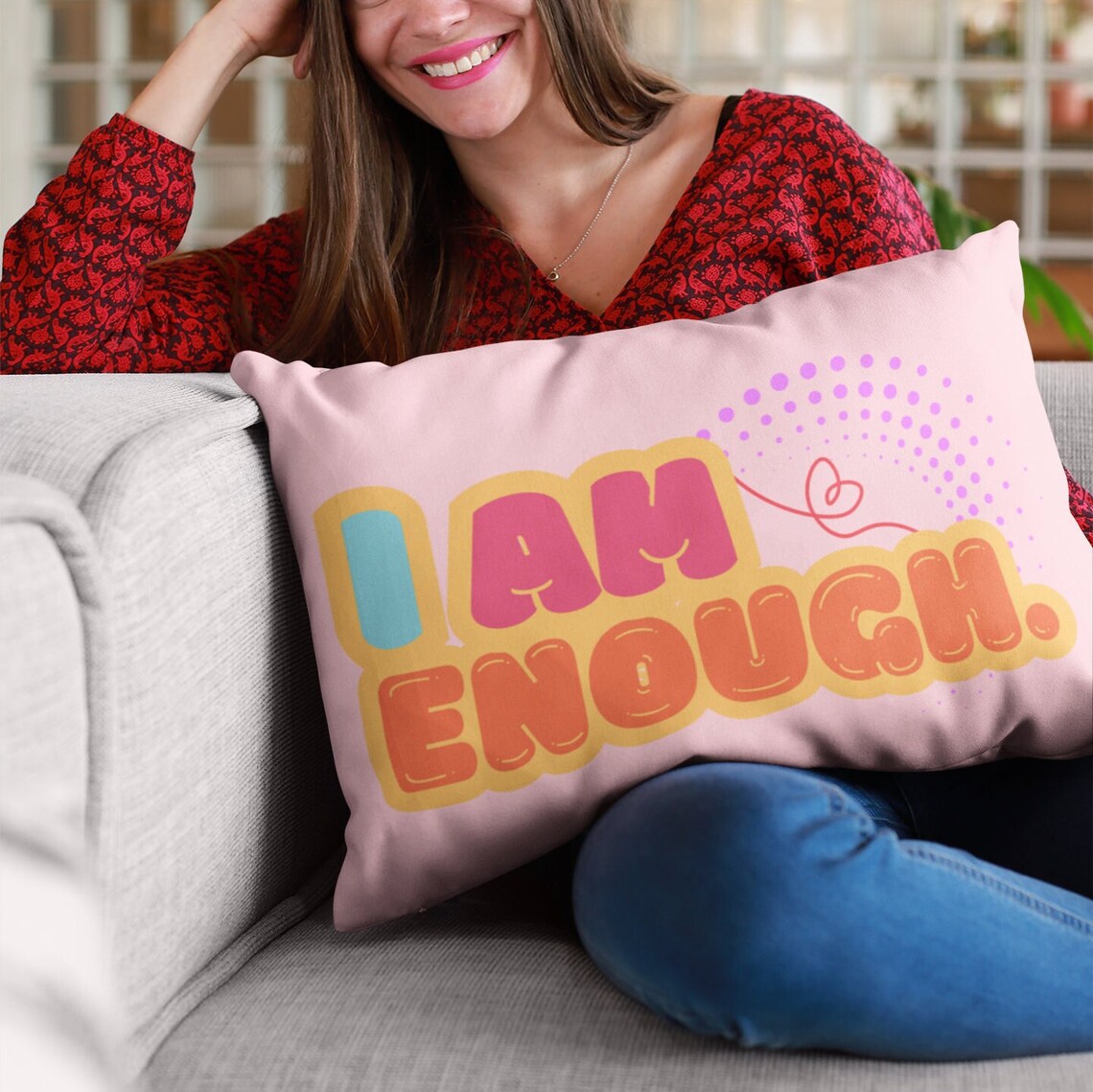I Am Enough PNG & SVG File, Positive Affirmation, High-resolution ...