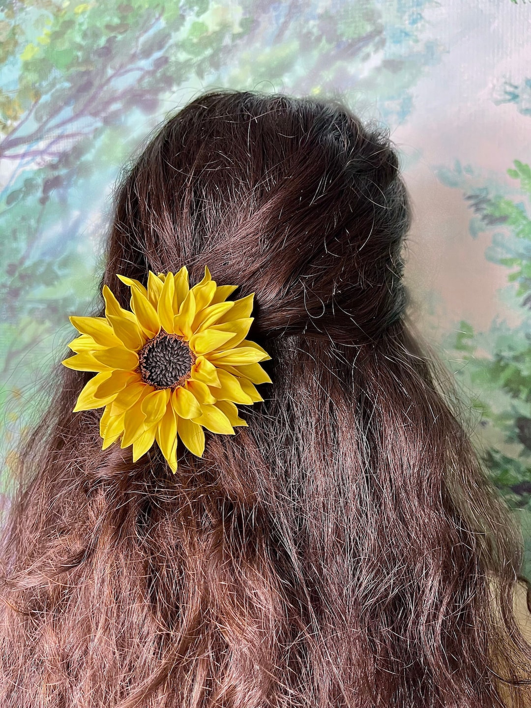Sunflower Yellow Flower Hair Accessory Hairpins Flower Hairpins Bridal ...