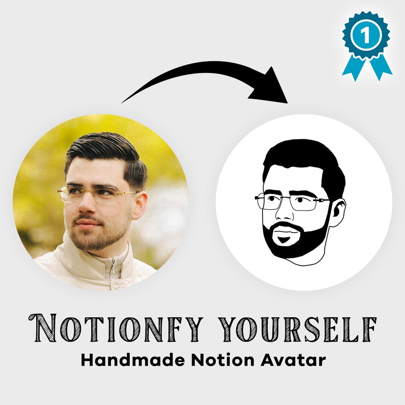 Custom Notion Avatar of Yourself Character Profile Photo - Etsy