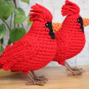 Cardinal Crochet Amigurumi Pattern PDF - Realistic Cardinal - Etsy