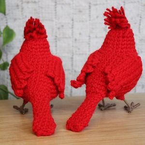 Cardinal Crochet Amigurumi Pattern PDF - Realistic Cardinal - Etsy