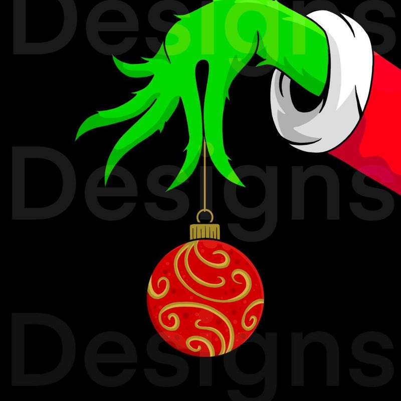 Grinch Hand Svg - Etsy