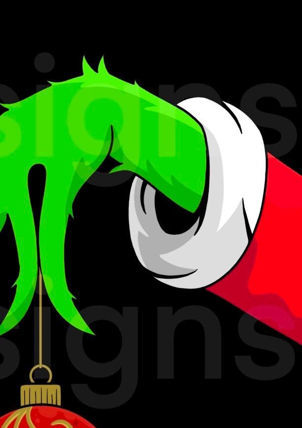 Grinch Hand Digital Download - Etsy