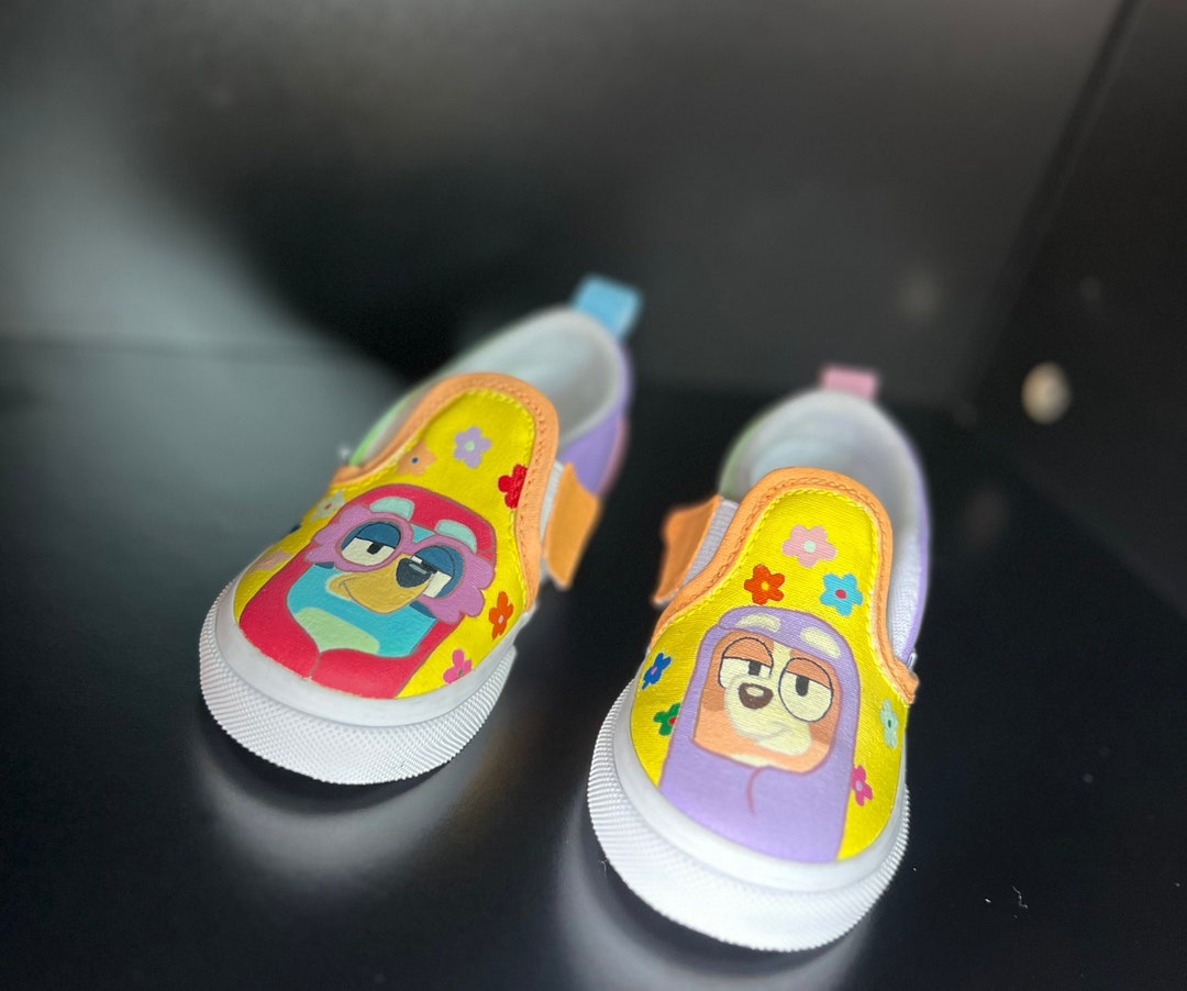 Custom Vans Bluey here Come the Grannies - Etsy