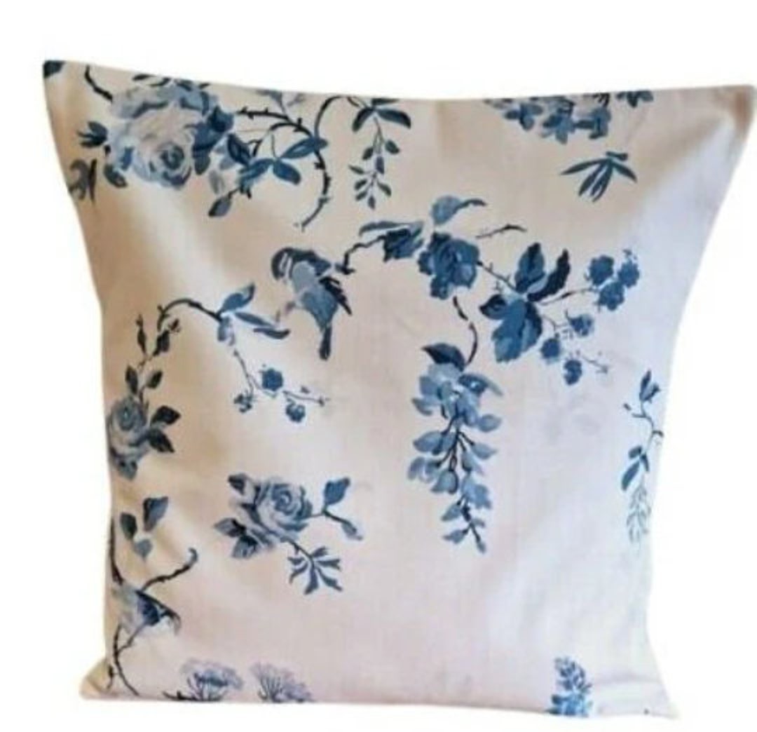 Cath Kidston Birds and Rose Blue Cushion Cover , Rose Pillow Cover ...