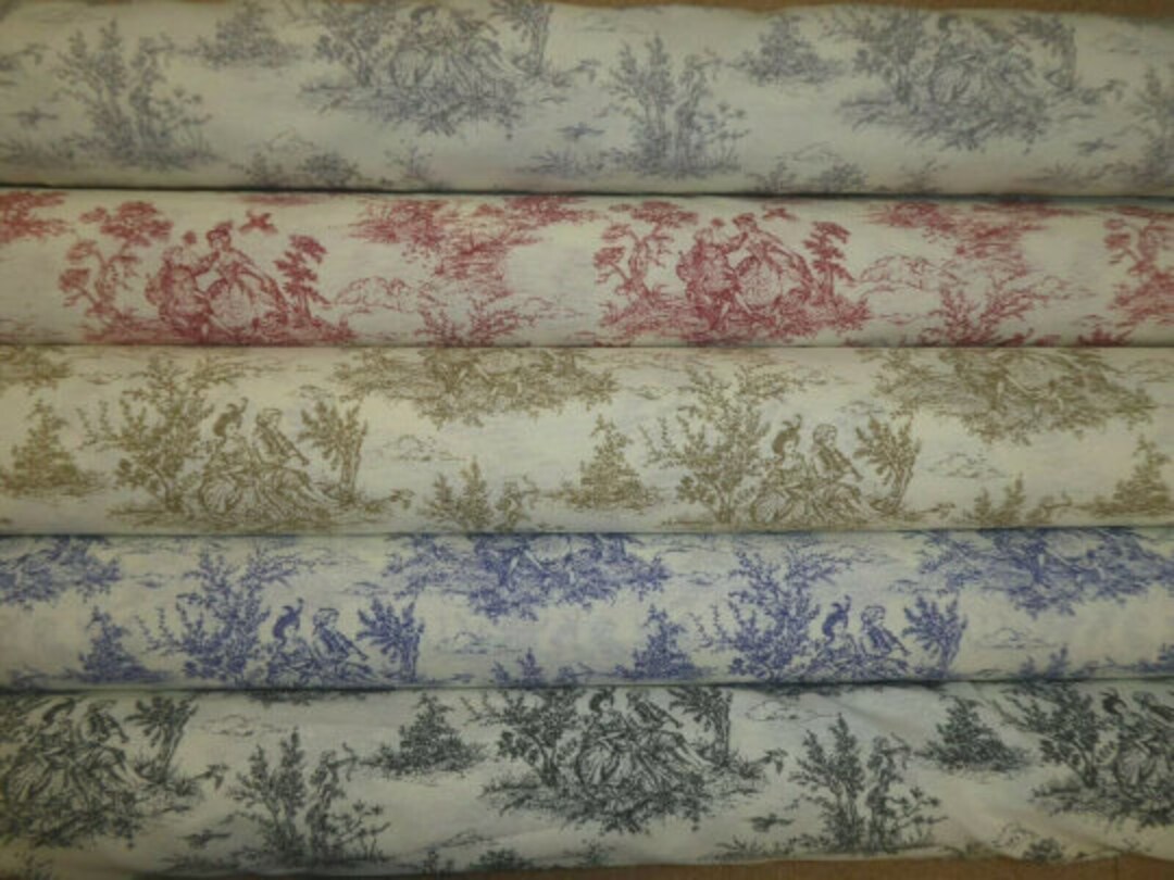 Toile De Jouy Tablecloth , Vintage Tablecloth , French Tablecloth ...