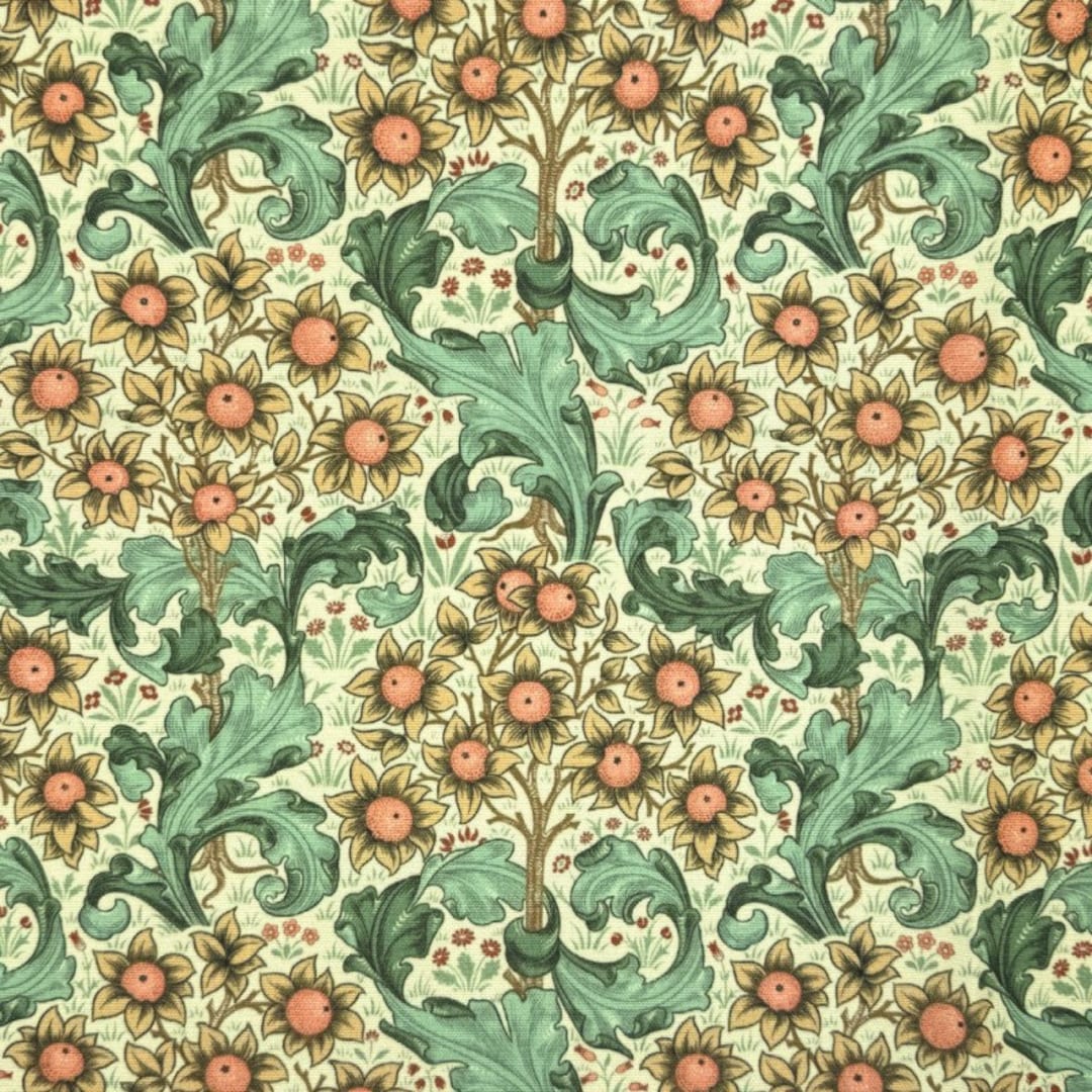 William Morris Buttercup Coated Tablecloth Orchid , Water Resistant ...