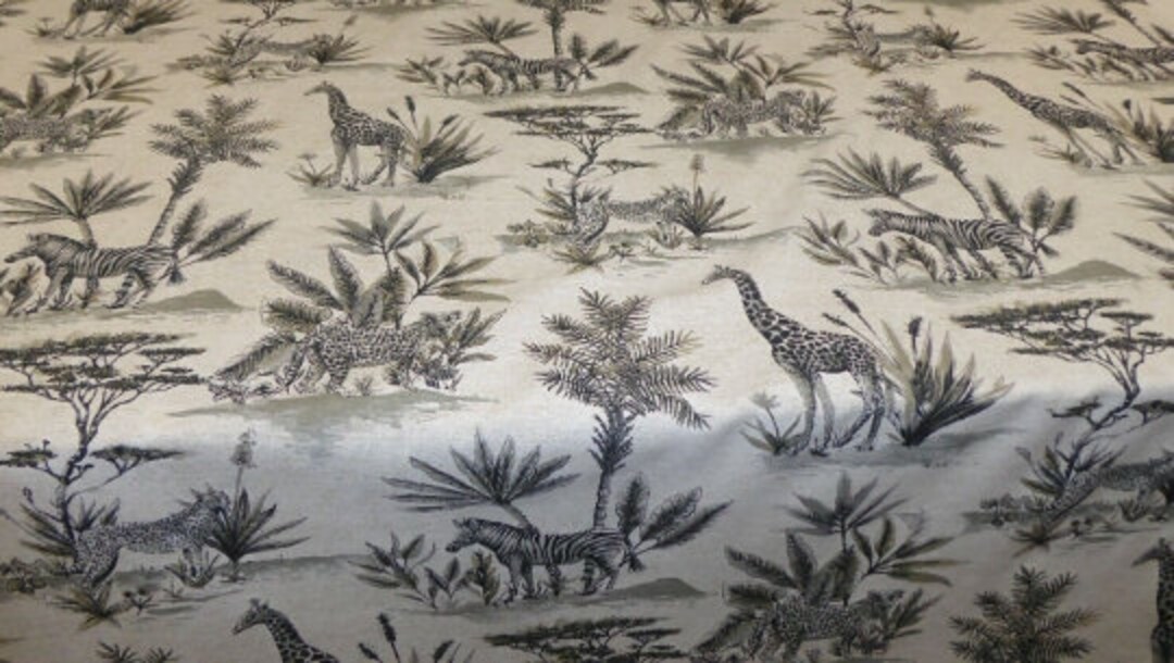 Safari Jungle Animal Natural Tablecloth , Round Tablecloth , Oval ...