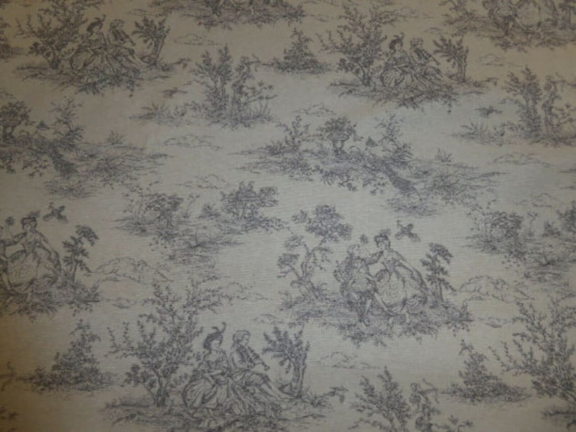Toile De Jouy Tablecloth , Vintage Tablecloth , French Tablecloth ...