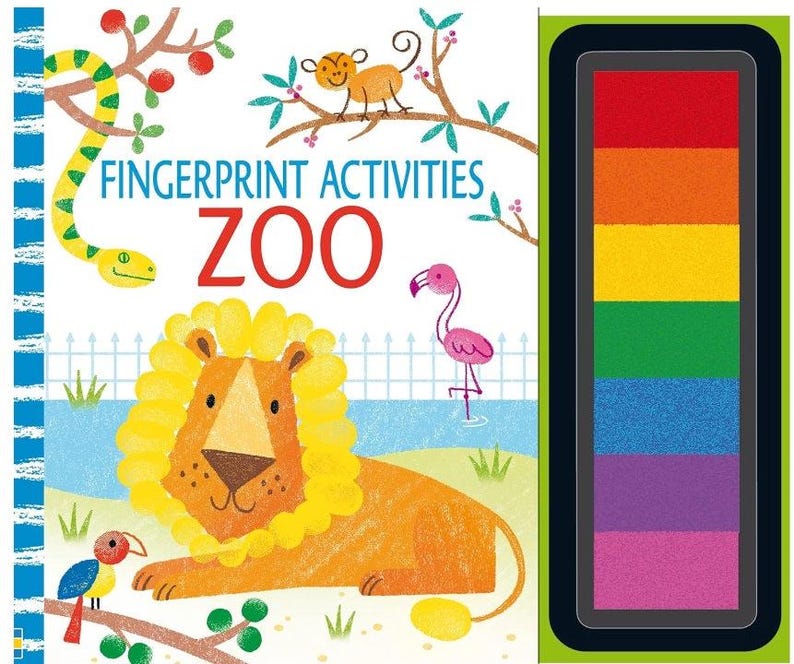 Fingerprinting Books With Rubber Stamps Pad - Etsy