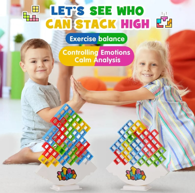 Tetra Tower Balance Game - Etsy