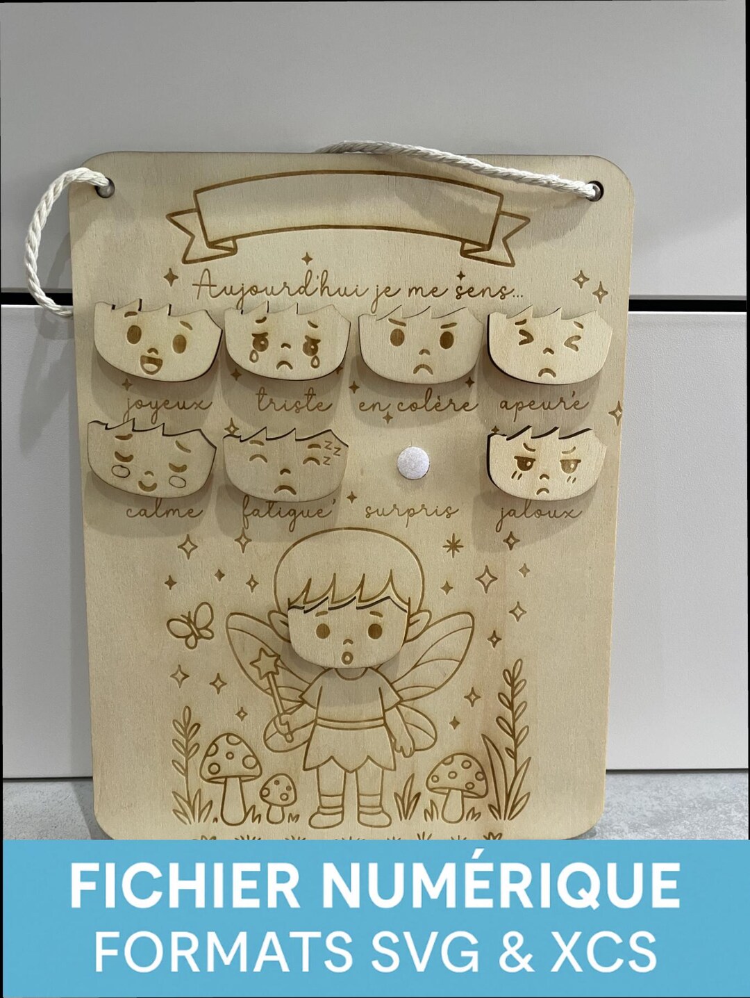 Digital File of a Child's Emotions Chart – Fairy Boy Template to ...