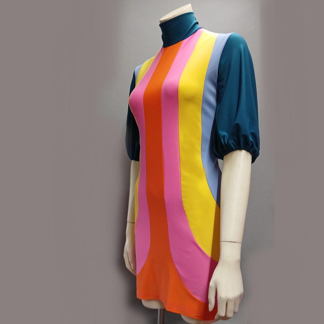 Mod Mini Dress Space Age 60s 70s 90s GOGO Boots Scooter Girl Scooby-doo ...