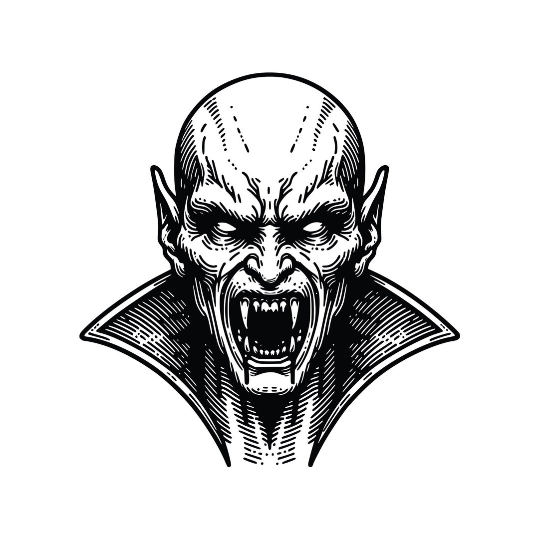 Bald Vampire Vector Clipart: Spooky Halloween Graphics (AI, PNG, SVG ...