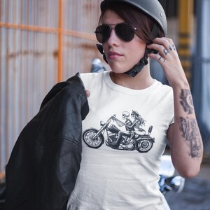 Skeleton Couple Motorcycle Clipart Set - EPS, SVG, PNG Files, Original ...