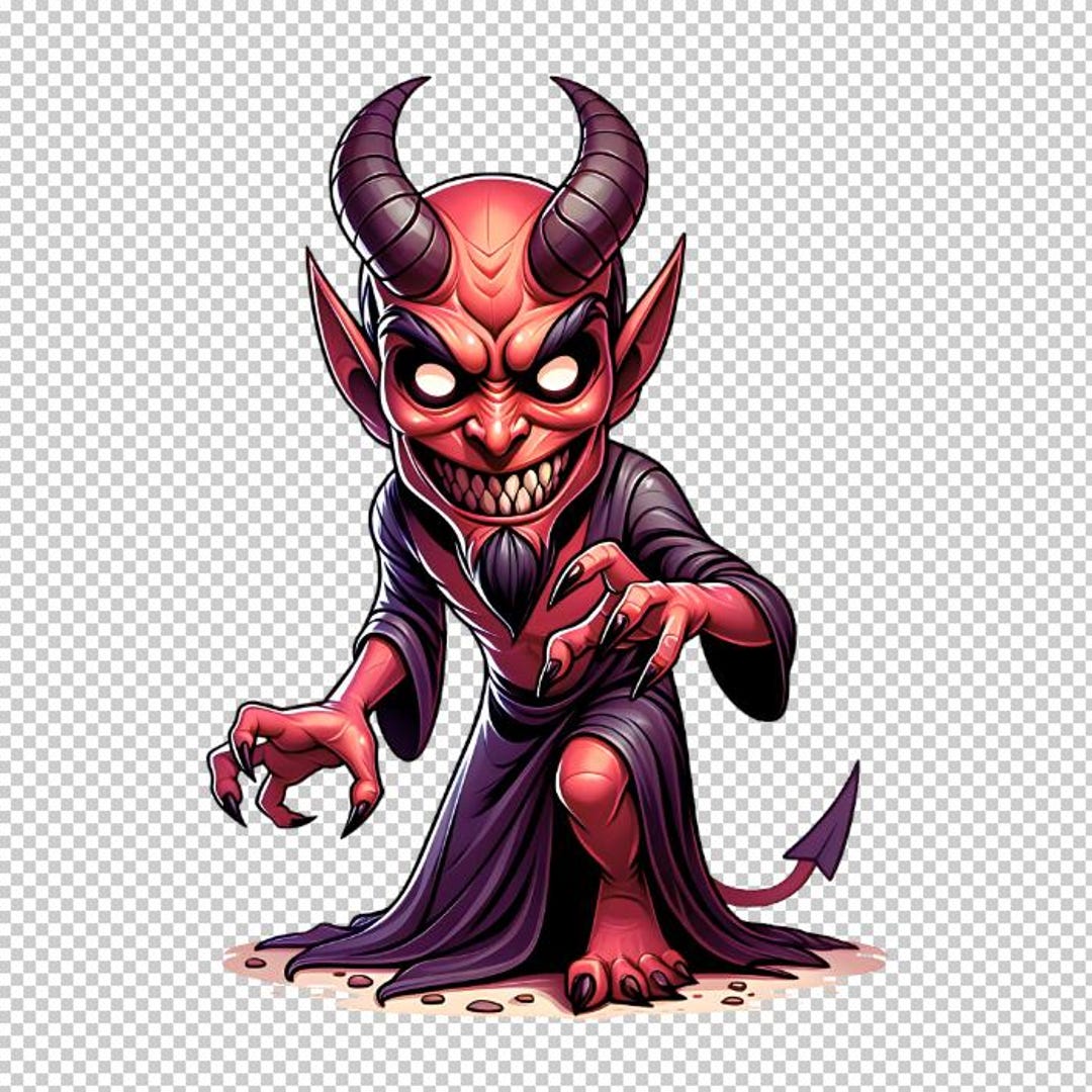 Satan PNG Digital Art - Instant Download, Dark Satanic PNG Design ...