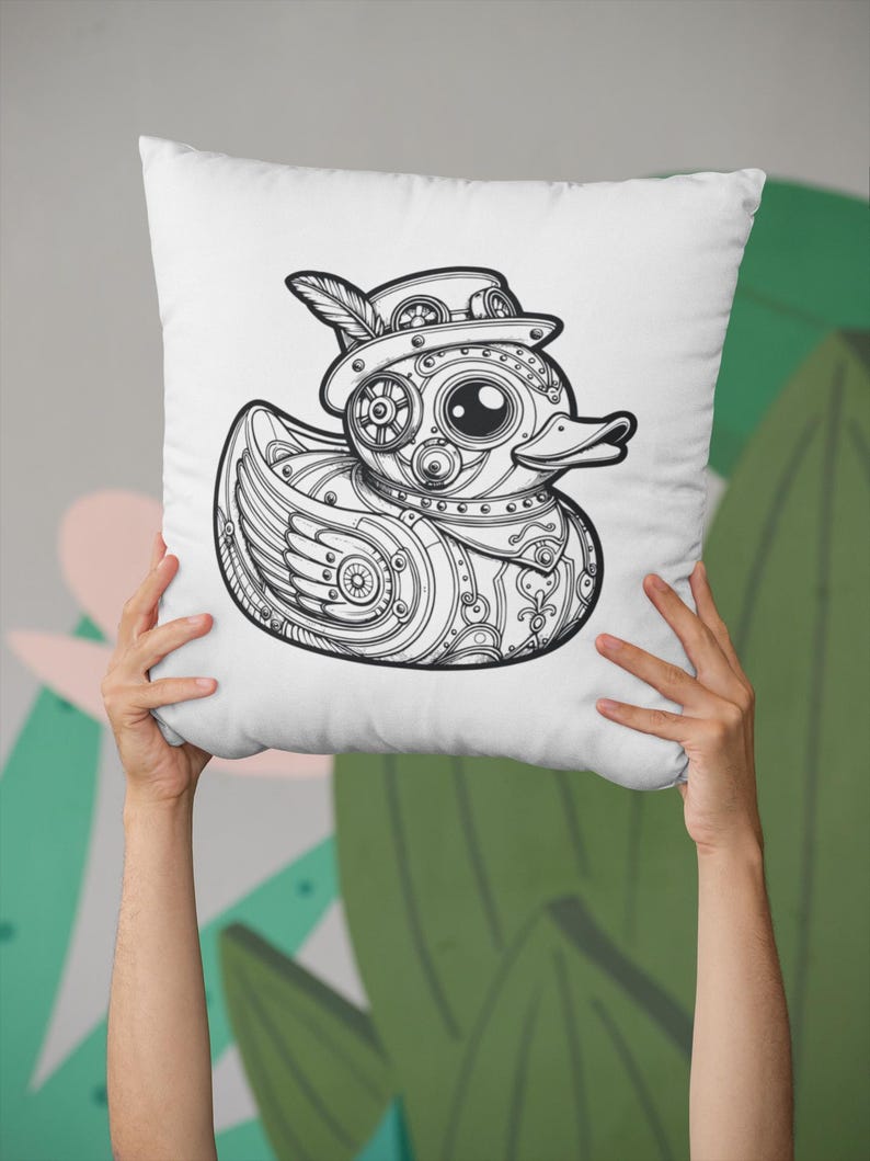 Vintage Steampunk Rubber Duck EPS, SVG, PNG Clipart - Original Vector ...