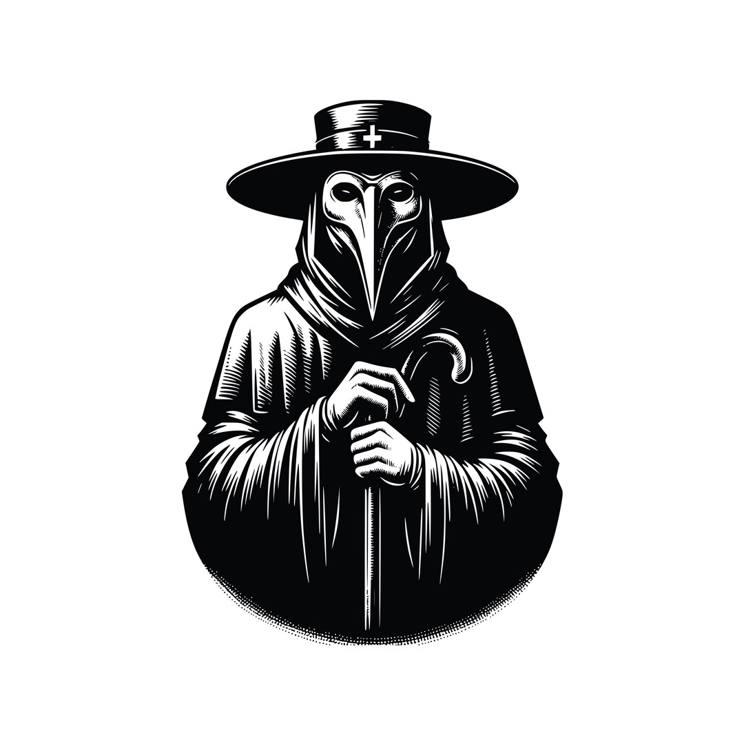 Plague Doctor_005, AI, PNG, SVG Format Bundle, Plague Doctor Clipart ...
