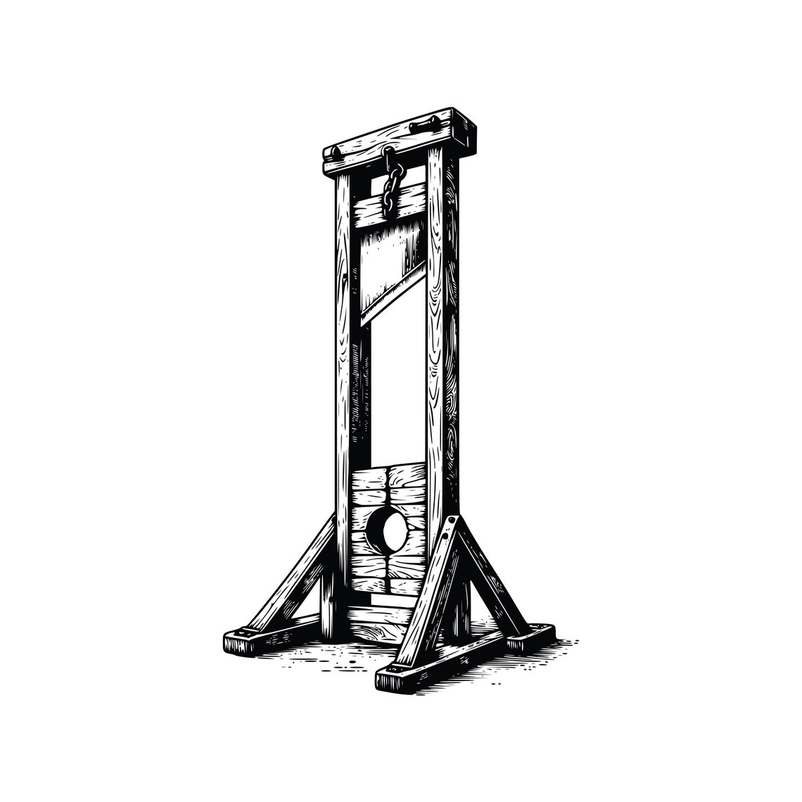 Guillotine_004, AI, PNG, SVG Format Bundle, Guillotine Clipart, Vector ...
