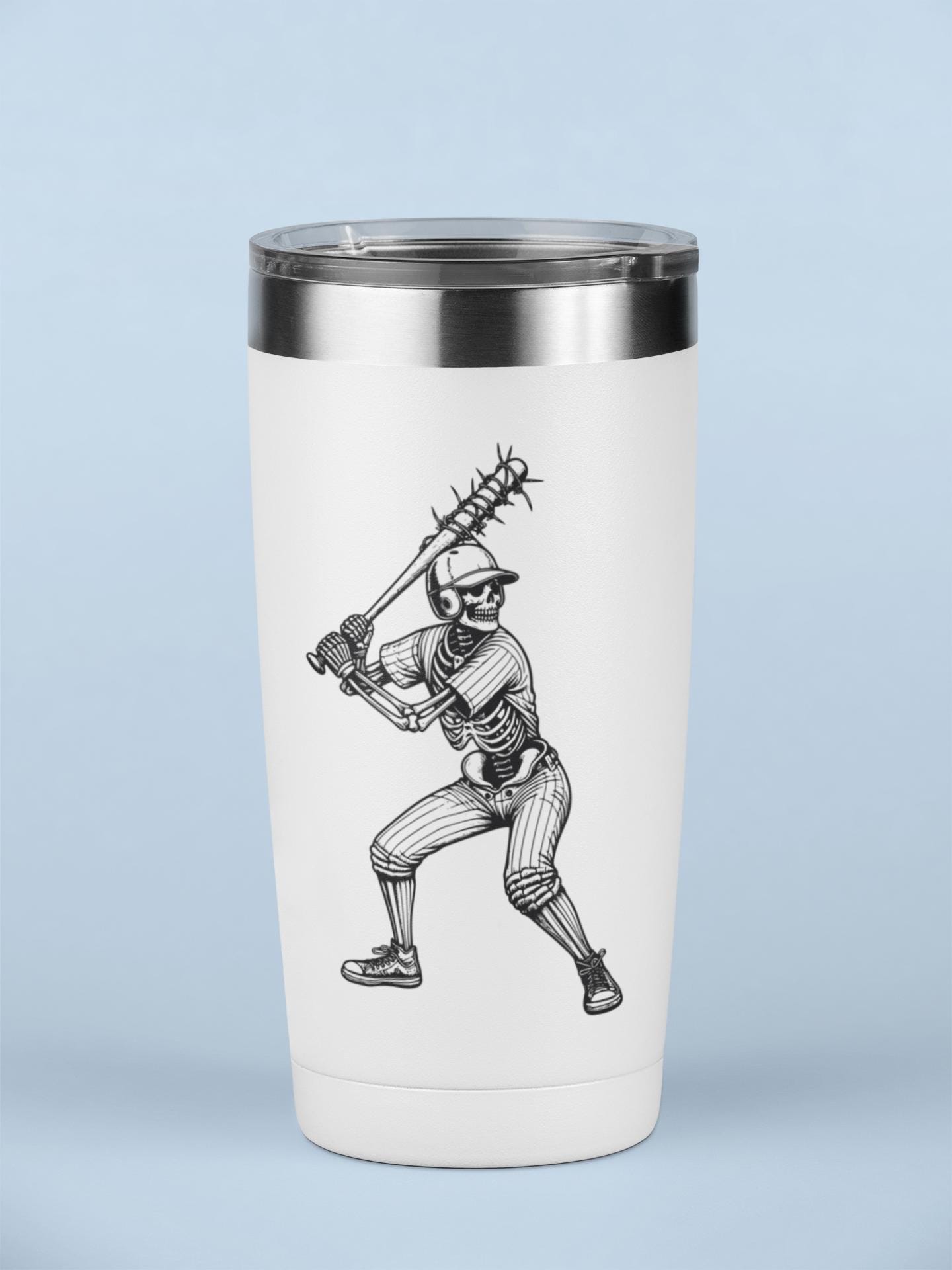 Vintage Baseball Skeleton Clipart Set - Barb Wire Bat EPS SVG PNG ...