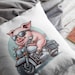 Adorable Pig on Motorcycle Digital PNG - Instant Download, Cute Hog ...
