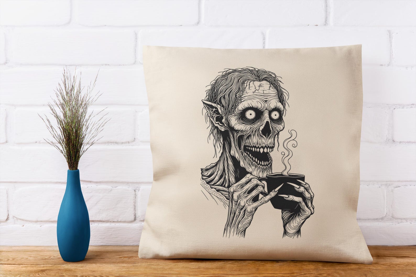Spooky Coffee Ghoul Clipart - AI, SVG, PNG for Halloween Designs ...