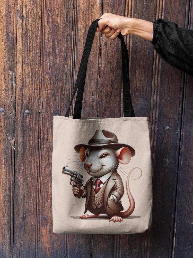 Vintage Gangster Rat 300 DPI PNG Clipart - Printable Digital Download ...