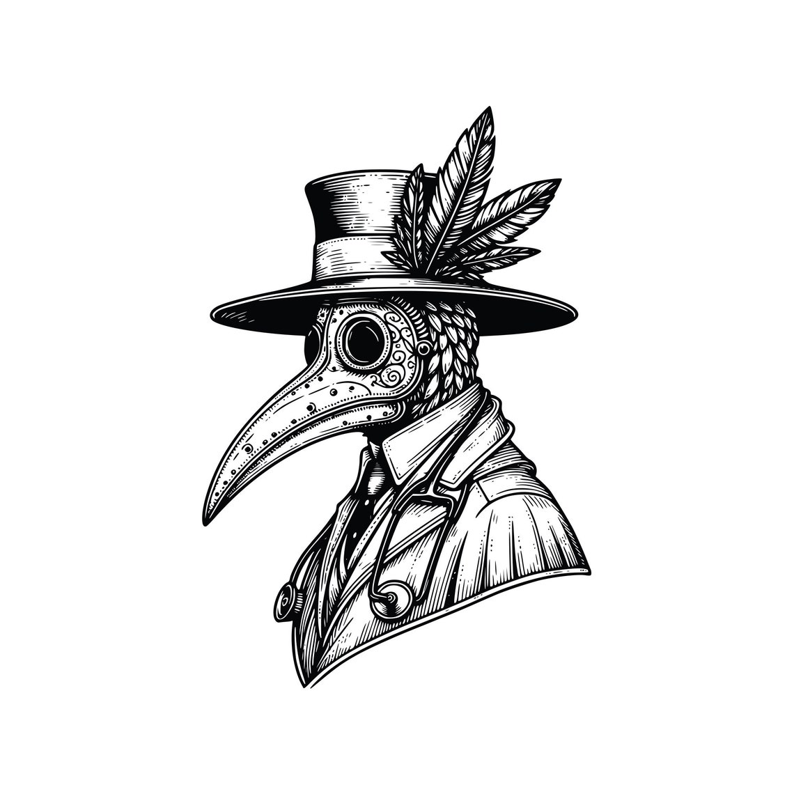 Plague Doctor Clipart 6PK1, AI, PNG, SVG Format Bundle, 6 Pack Money ...