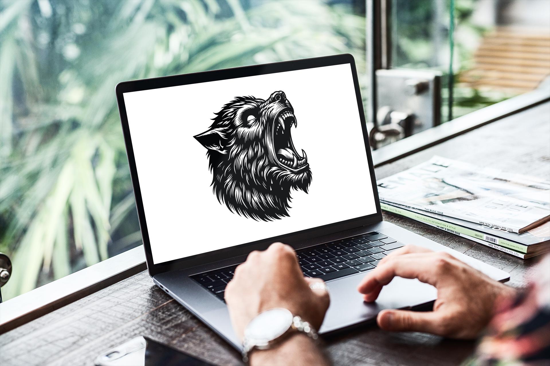 Wolfman_003, AI, PNG, SVG Format Clipart Bundle, Original Vector ...