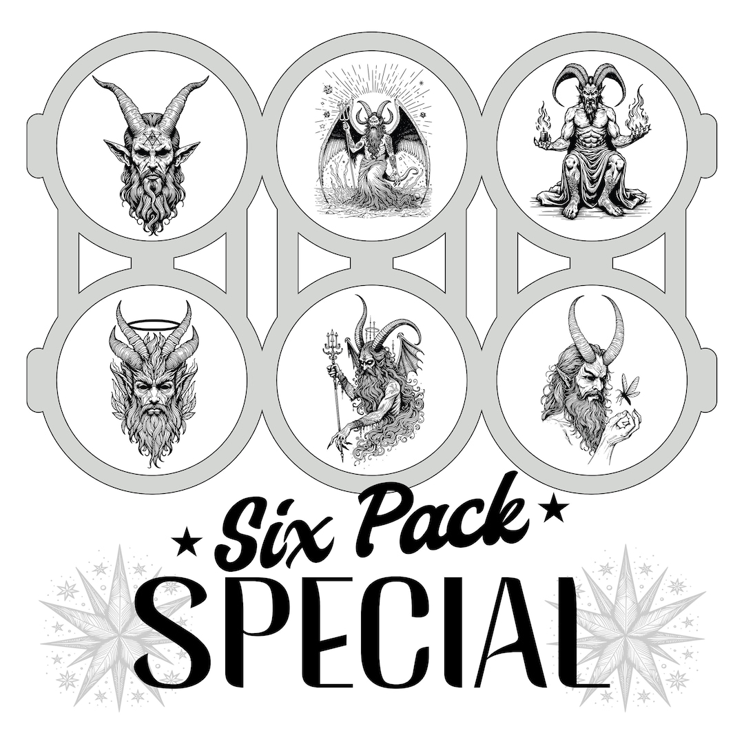 Satan Clipart 6PK1, AI, PNG, SVG Format Bundle, Satan Clipart, Satan ...