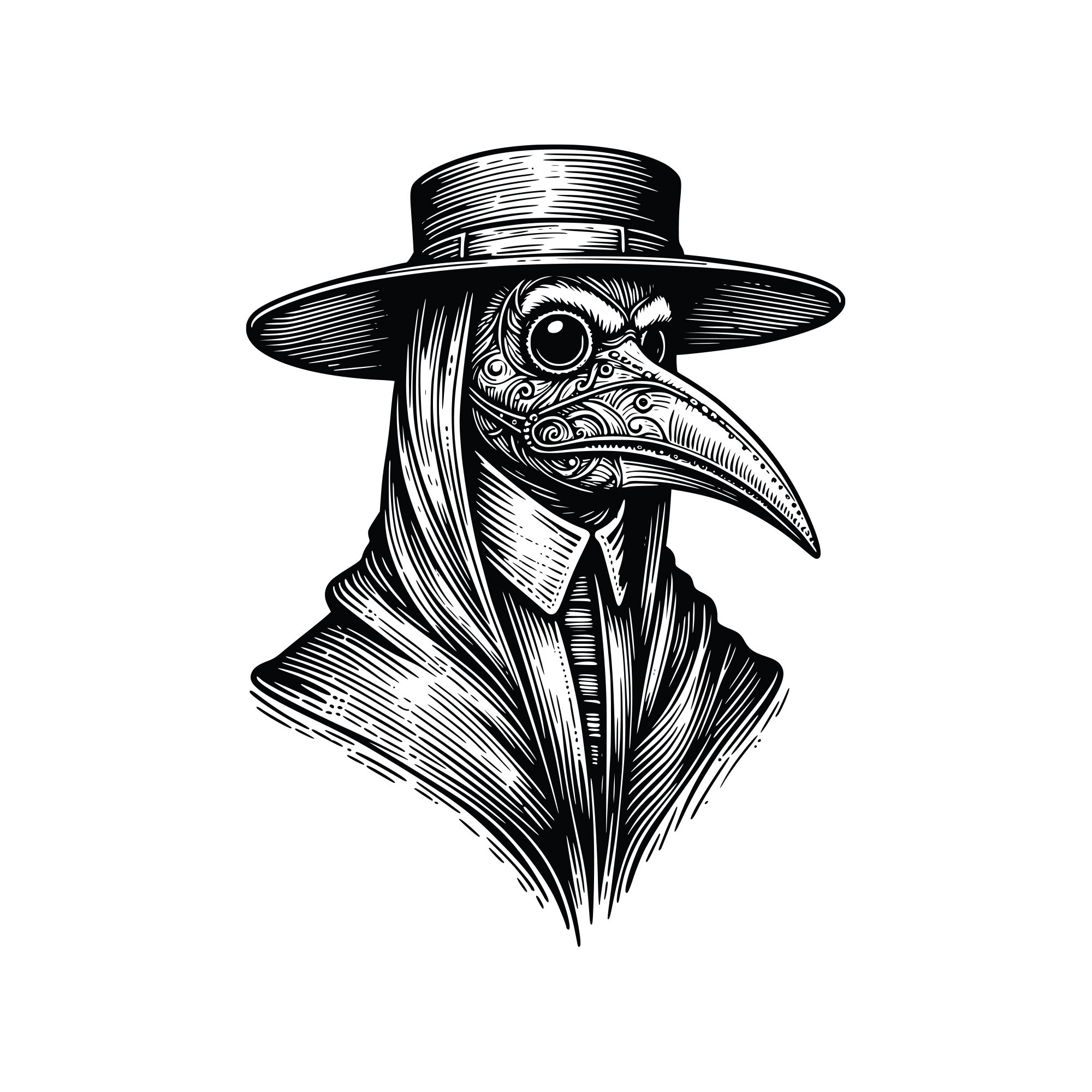 Plague Doctor Clipart 6PK1, AI, PNG, SVG Format Bundle, 6 Pack Money ...