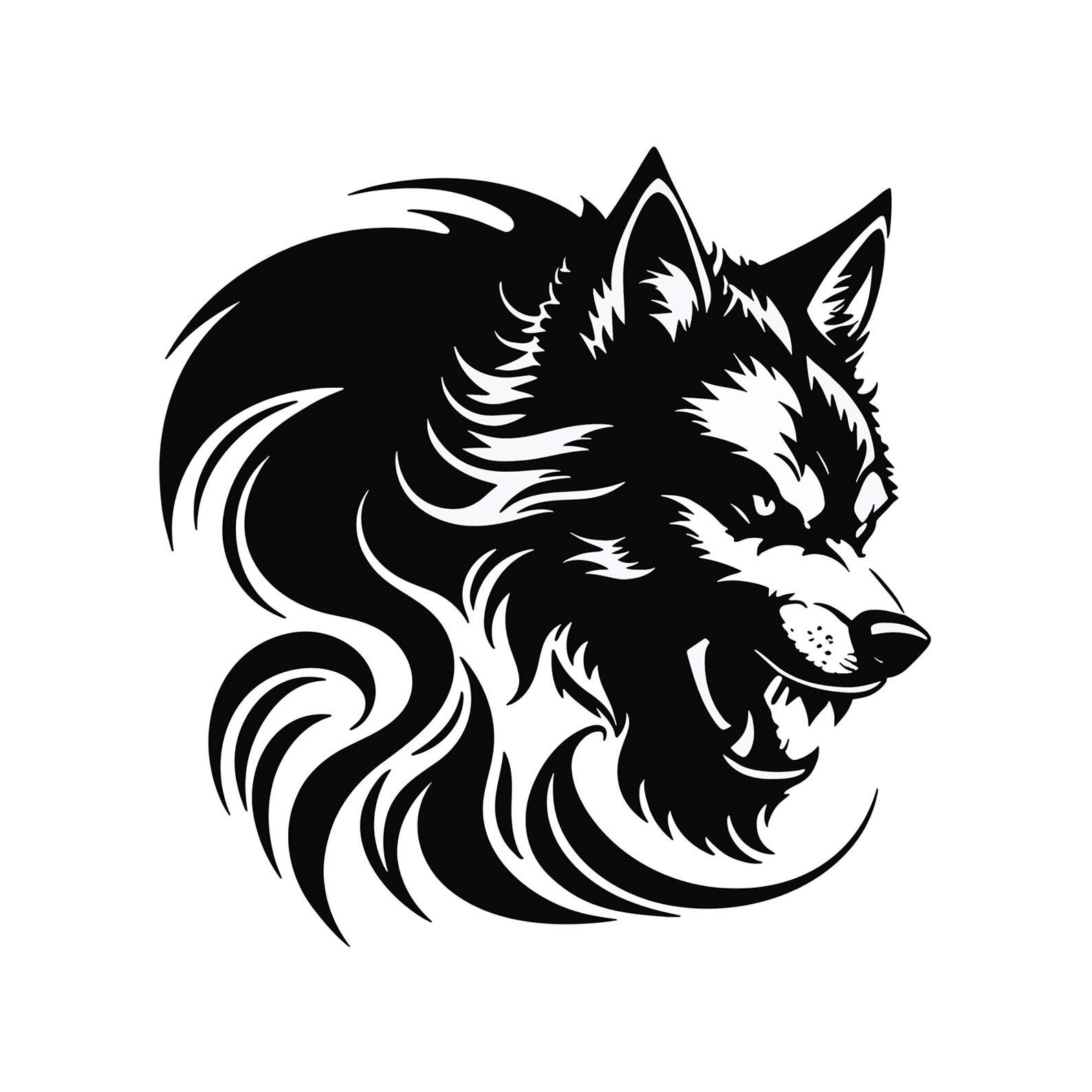 Wolf_001 SVG Vector Art Digital Download - Etsy