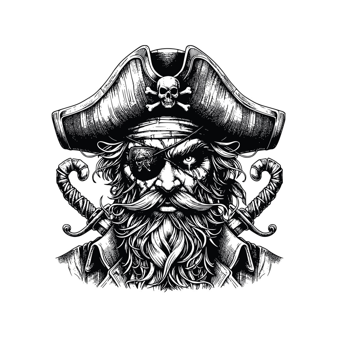 Pirates_002, AI, PNG, SVG Format Clipart Bundle, Original Vector ...