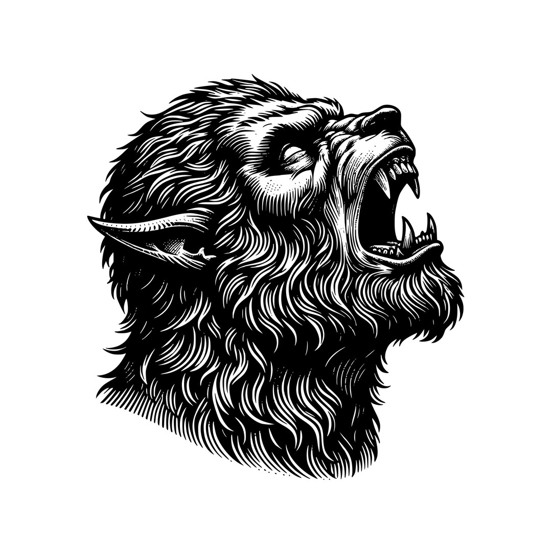 Wolfman_001, AI, PNG, SVG Format Clipart Bundle, Original Vector ...