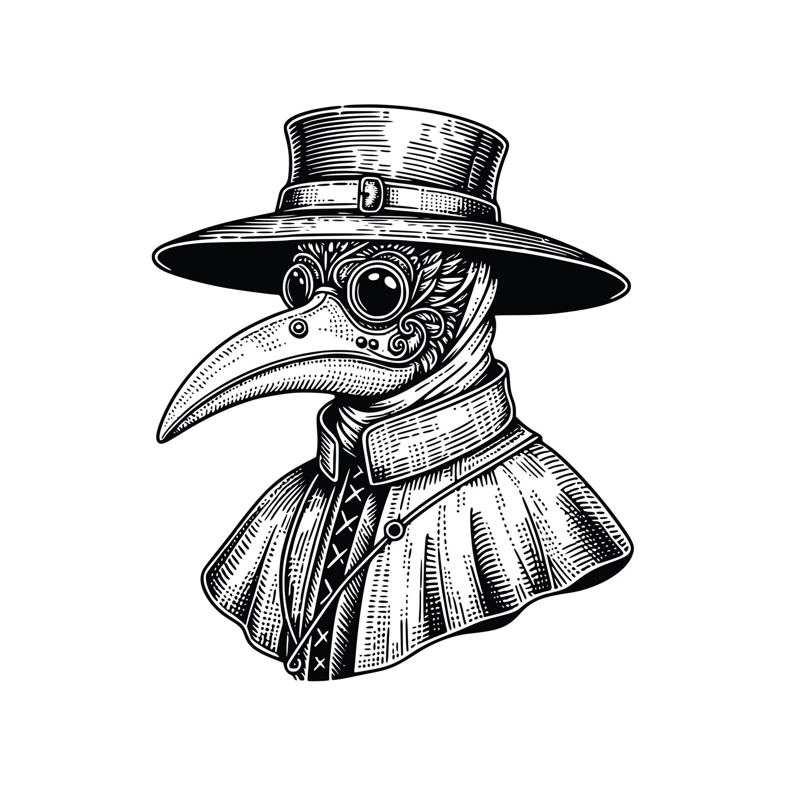 Plague Doctor Clipart 6PK1, AI, PNG, SVG Format Bundle, 6 Pack Money ...