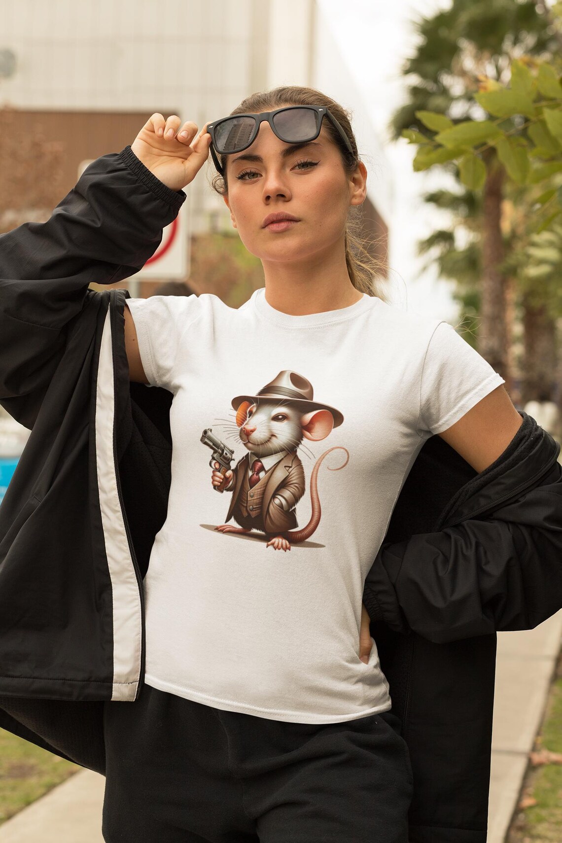 Vintage Gangster Rat 300 DPI PNG Clipart - Printable Digital Download ...