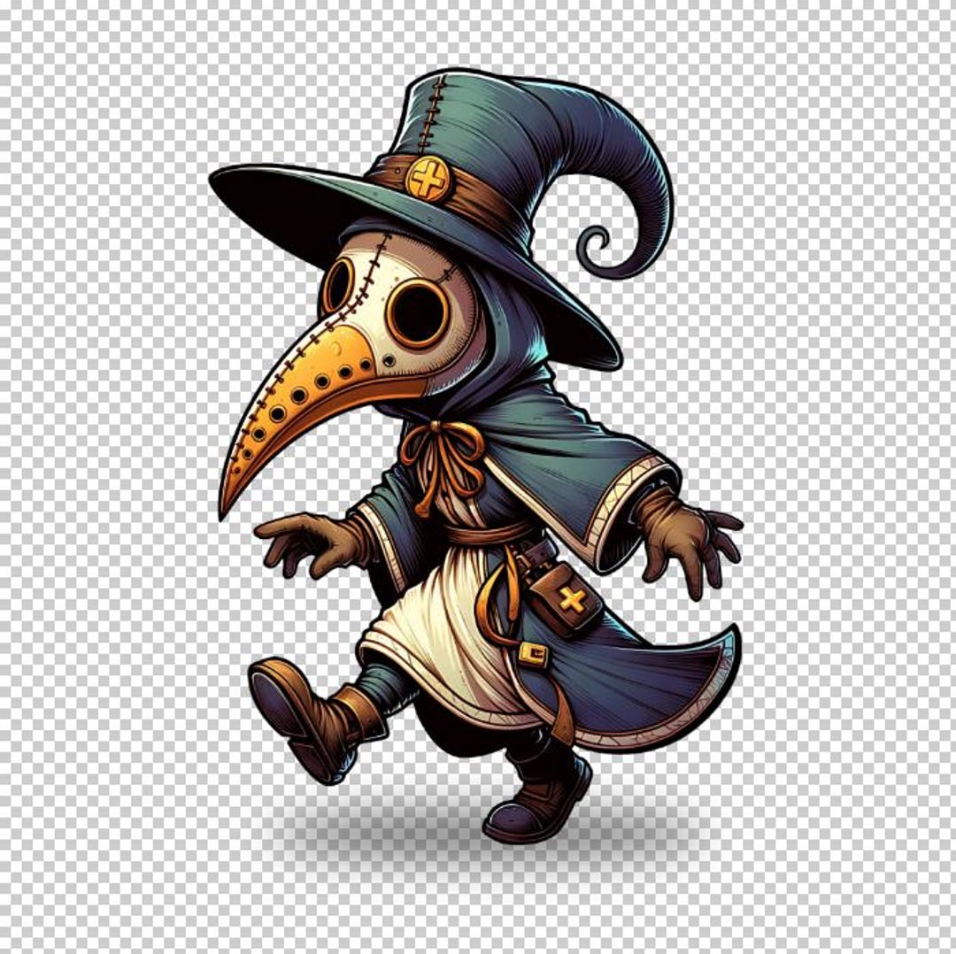 Plague Doctor PNG, Spooky Medical Art, Gothic Design, Creepy Clipart ...