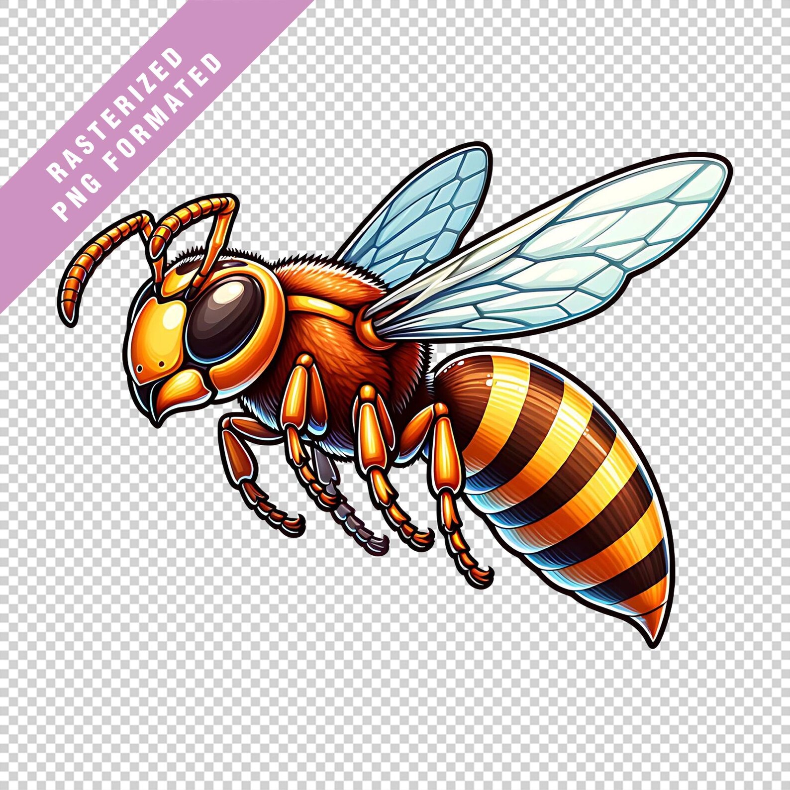 Deadly Hornet Clipart, PNG, 300 DPI High Res Image, Transparent ...