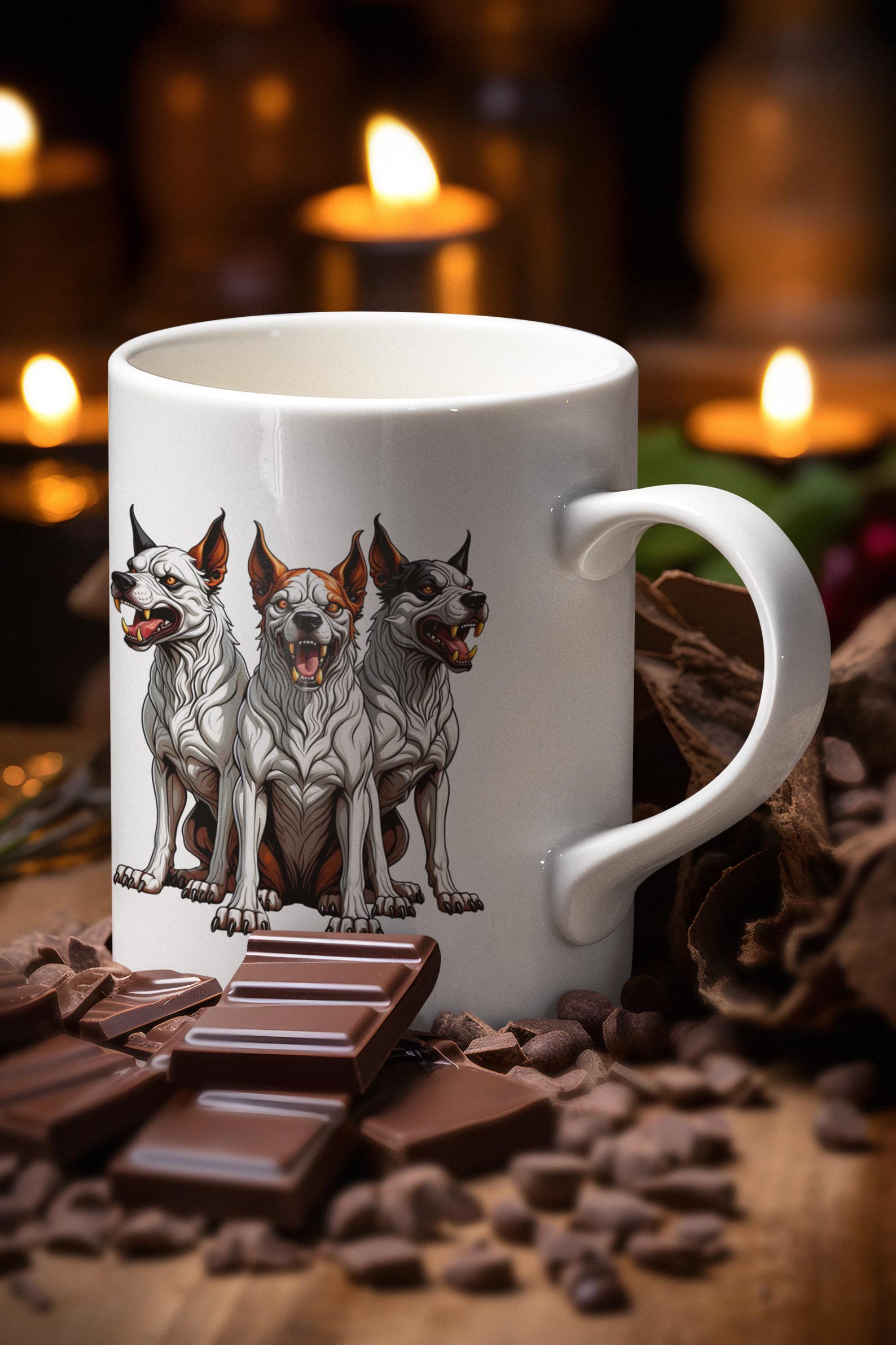 Hellhound Dogs PNG Clipart: Mythical Halloween Illustration (digital ...