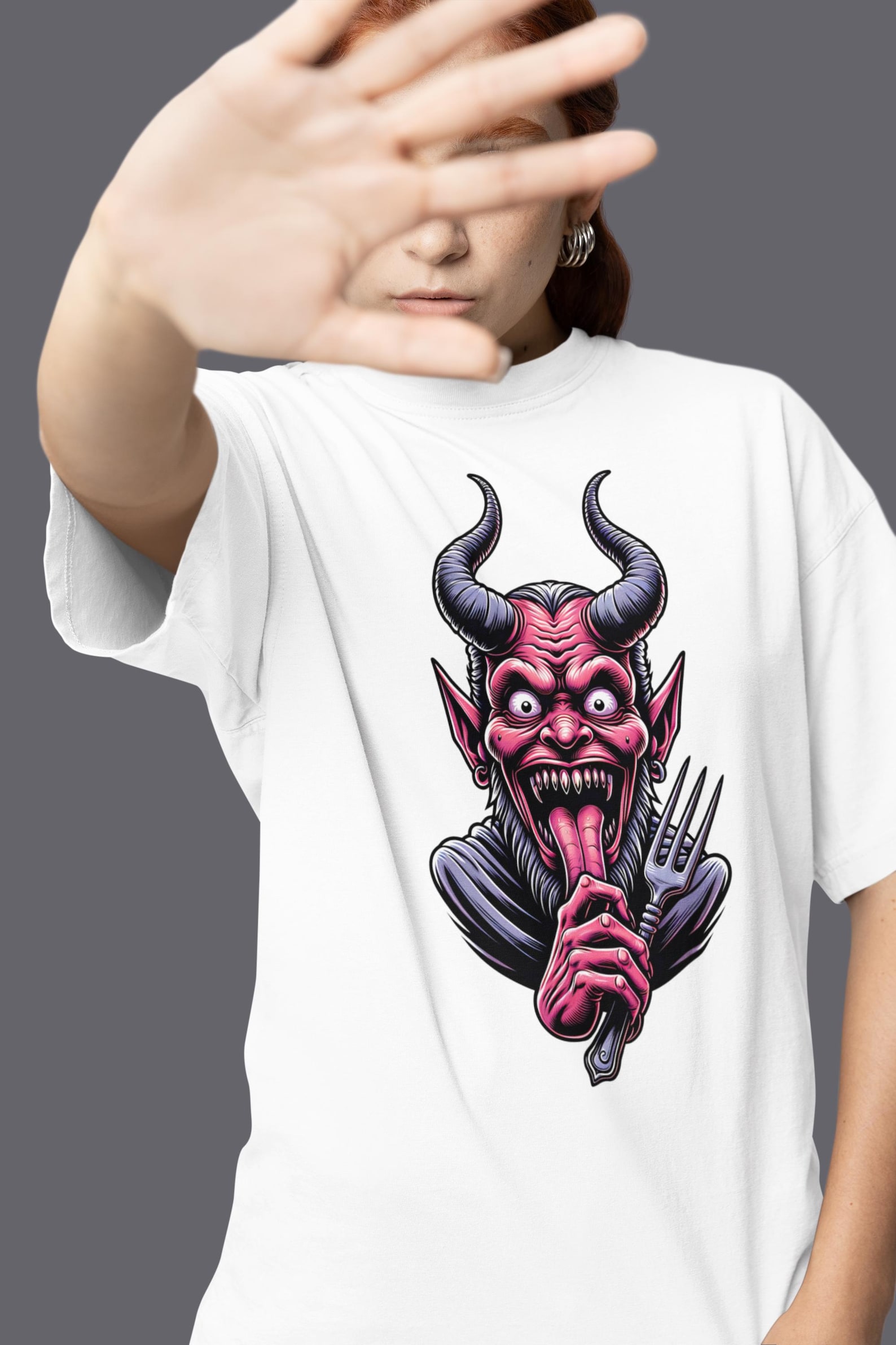 Hellish Satan Character PNG Illustration - Instant Download, Sinister ...